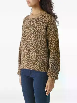 MC2 SAINT BARTH Leopard-print Crew-neck Sweater