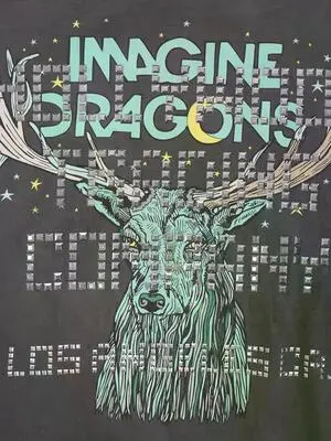 HTC LOS ANGELES Imagine Dragons-print Studded T-shirt