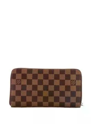 LOUIS VUITTON Zippy Organizer Damier Small Wallets - Brown