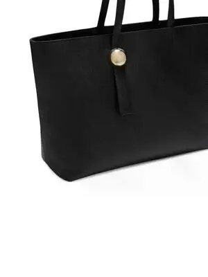 Furla Logo-engraved Pebble-texture Tote Bag