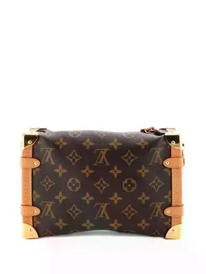 LOUIS VUITTON Side Trunk Handbag Monogram Canvas Mm Satchel