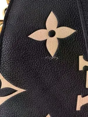 LOUIS VUITTON Petit Palais Handbag Bicolor Monogram Empreinte Giant Satchel