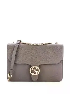 Gucci Interlocking Leather Medium Shoulder Bag
