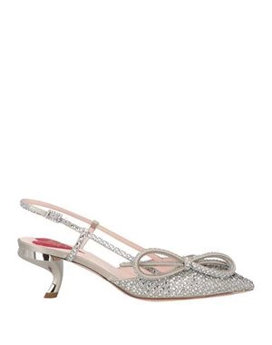ROGER VIVIER Pumps Size Textile Fibers - Silver
