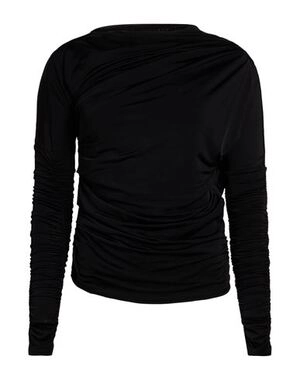 GANNI Top Size Viscose, Elastane - Black