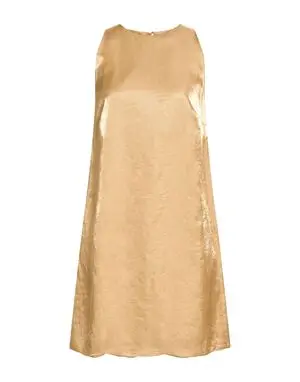OTTOD'AME Mini Dress Sand Size Viscose, Linen, Polyamide