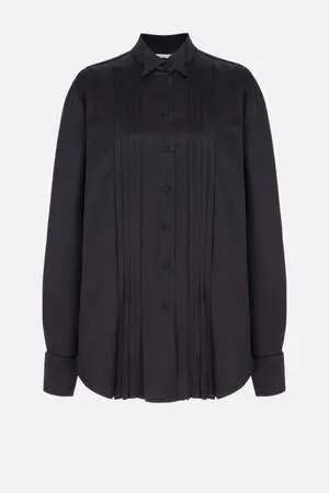 EMILIA WICKSTEAD Cardan Top In Shantung - Black