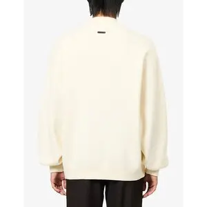 Fear Of God Mock-neck Logo-patch Wool Jumper