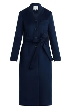 FAVORITE DAUGHTER The Molly Tie Waist Wool Blend Coat