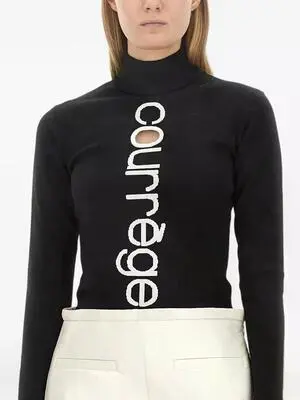 COURREGES Logo Print Jersey