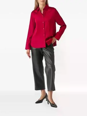 Max Mara Ode Elasticated Faux-leather Trousers