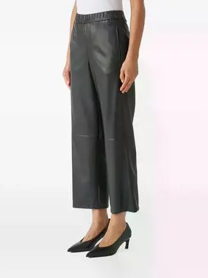 Max Mara Ode Elasticated Faux-leather Trousers
