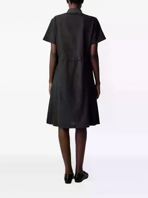Lacoste Wool Blend Pleated Polo Dress