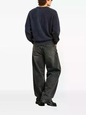 FERRAMENTA Ribbed Raglan-sleeve Sweater