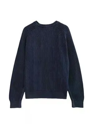 FERRAMENTA Ribbed Raglan-sleeve Sweater