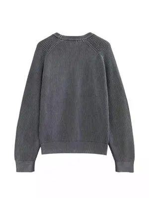 FERRAMENTA Ribbed-knit Raglan-sleeve Sweater