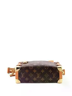 LOUIS VUITTON Side Trunk Handbag Monogram Canvas Mm Satchel
