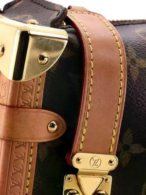 LOUIS VUITTON Side Trunk Handbag Monogram Canvas Mm Satchel