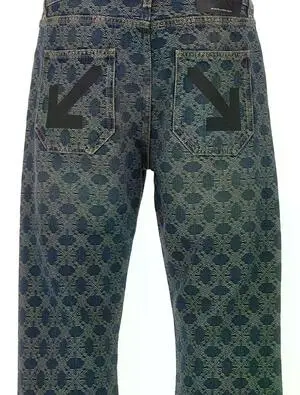Off-White Arrow Monogram Jacquard Jeans