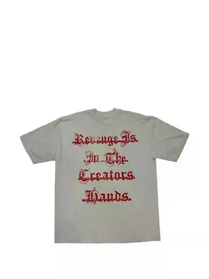 REVENGE Disciple Graphic-print T-shirt - Neutrals