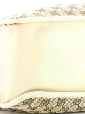 Gucci Horsebit 1955 Gg Canvas With Leather Medium Tote Bag