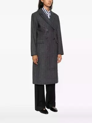 Gant Striped Wool Coat