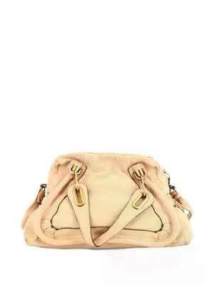 Chloé Paraty Top Handle Bag Leather Medium Satchel - Neutrals