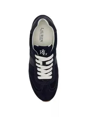Ralph Lauren Dani Suede Logo-embroidered Sneakers