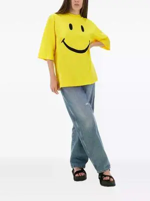 Moschino Distressed Wide-leg Jeans - Blue
