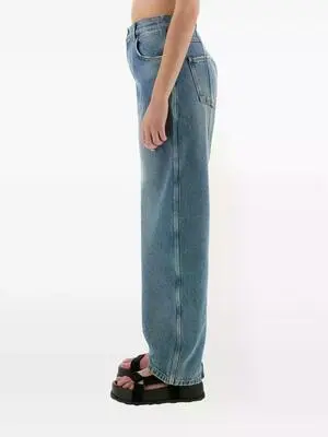 Moschino Distressed Wide-leg Jeans