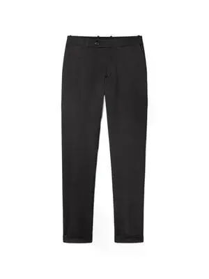 RRD Button-fastening Turn-up Tailored Trousers - Brown