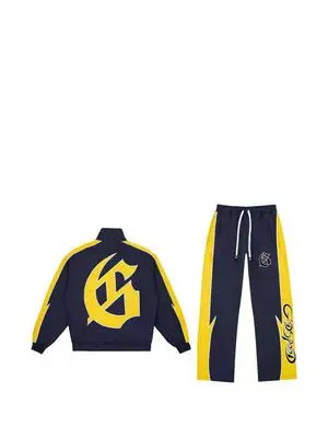 GODSPEED Logo-print Contrast-panel Tracksuit - Blue