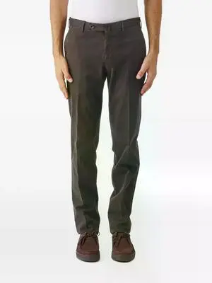 PT TORINO Pressed-crease Tailored Trousers - Brown