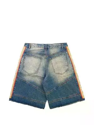GV GALLERY Civic Panelled Denim Shorts - Blue