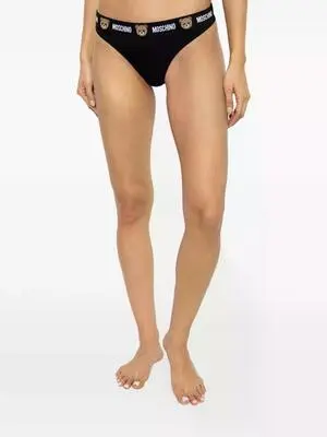 Moschino Teddy Bear Logo-waistband Thongs