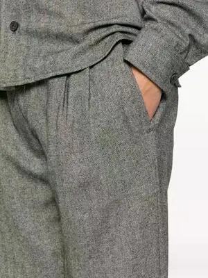 OFFICINA SARTORIALE Herringbone-pattern Pleated Trousers