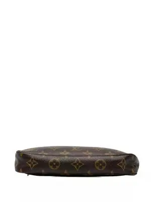 LOUIS VUITTON 2002 Monogram Pochette Accessoires Shoulder Bag - Brown