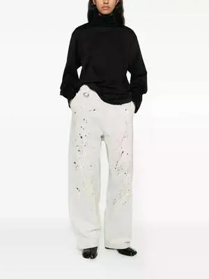 Études Studio Paint-splatter Carpenter Trousers - Neutrals