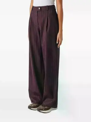 NENETTE Epicor Pinstripe Wide-leg Trousers