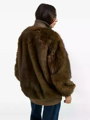CANADIAN Argyle Faux-fur Jacket