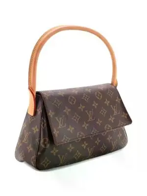 LOUIS VUITTON Looping Handbag Monogram Canvas Mini Satchel