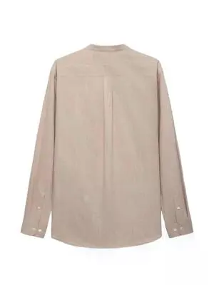 Shanghai Tang Coin-embroidered Mandarin Shirt