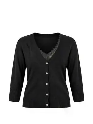 MORGAN Crystal-embellished V-neck Cardigan