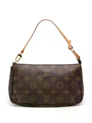 LOUIS VUITTON 1992 Monogram Mini Pochette Accessoires Handbag - Brown