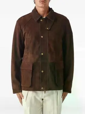 THE JACK LEATHERS Gordon Panelled Jacket - Brown