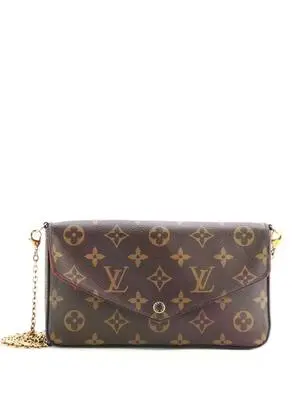 LOUIS VUITTON Felicie Pochette Monogram Canvas Crossbody Bag
