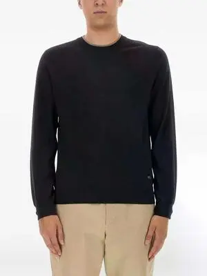 Paul Smith Logo-embroidered Merino Wool Sweater - Blue
