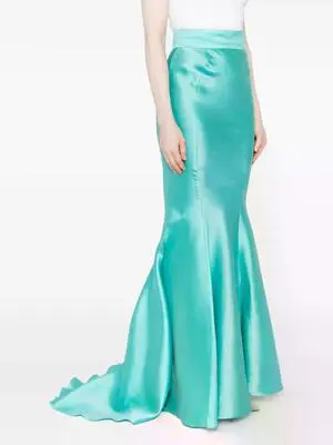 GEMY MAALOUF Asymmetric-hem Maxi Skirt