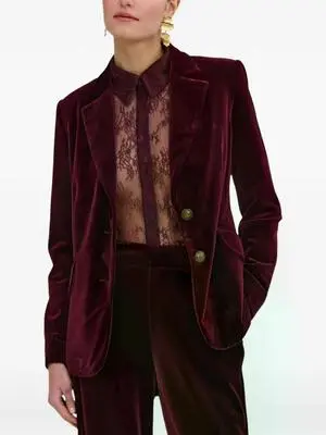 NENETTE Briatico Velvet Single-breasted Blazer