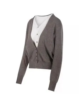 LISA YANG Vani Layered-effect V-neck Cardigan